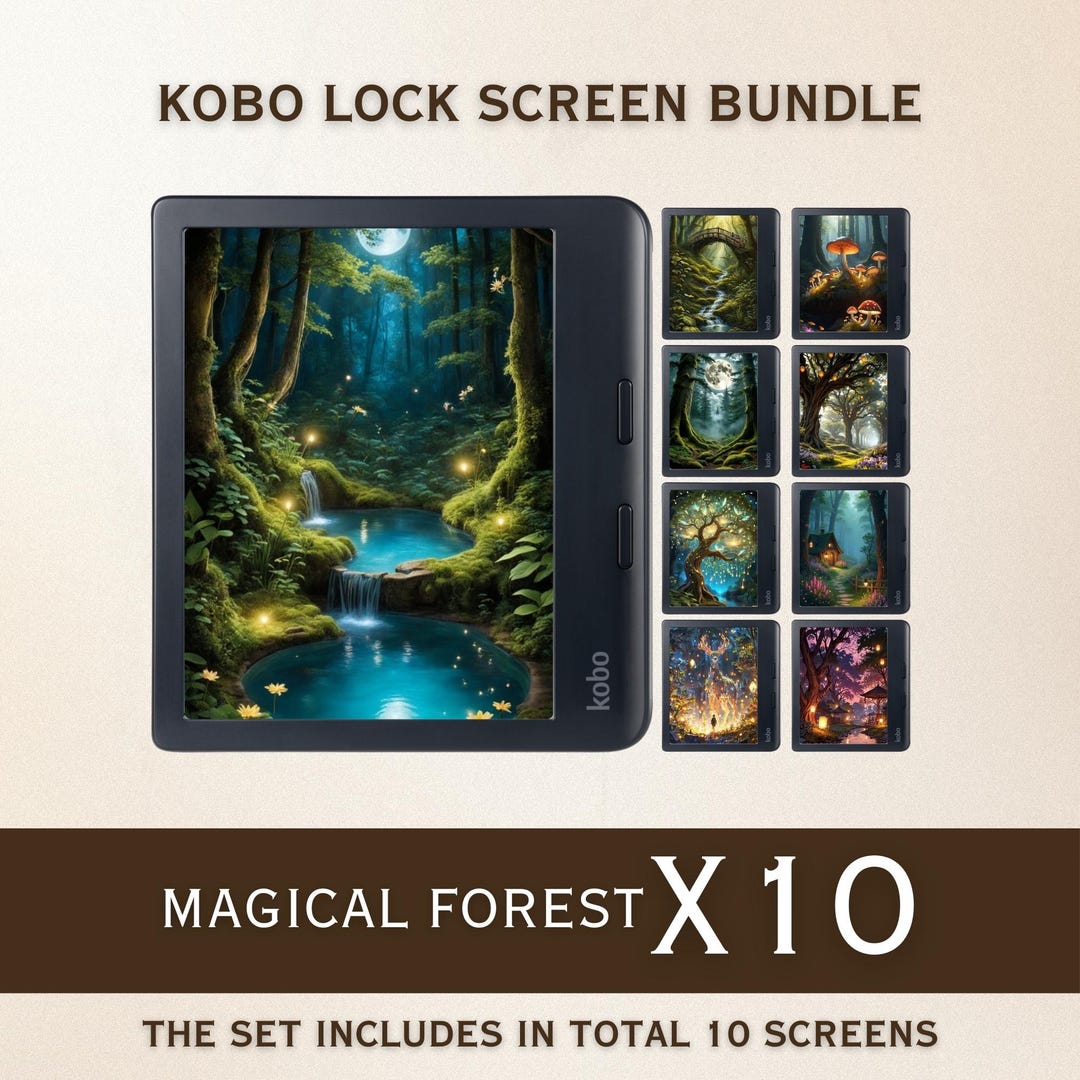 Kobo Screensavers | 10 Magical Forest Sleep Screens for Kobo Libra ...