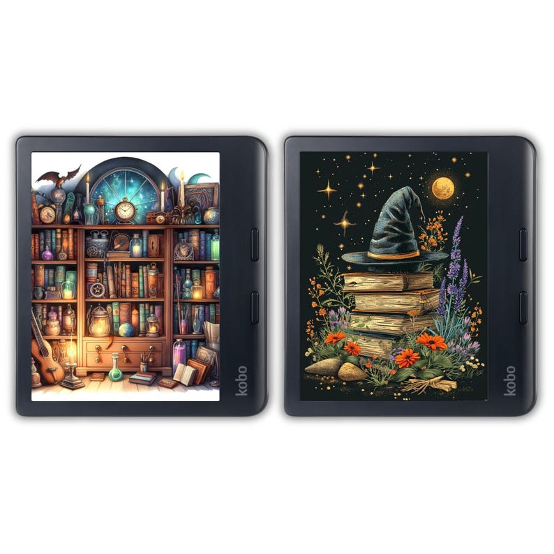 Kobo Screensavers | 10 Magical Library Sleep Screens for Kobo Libra ...