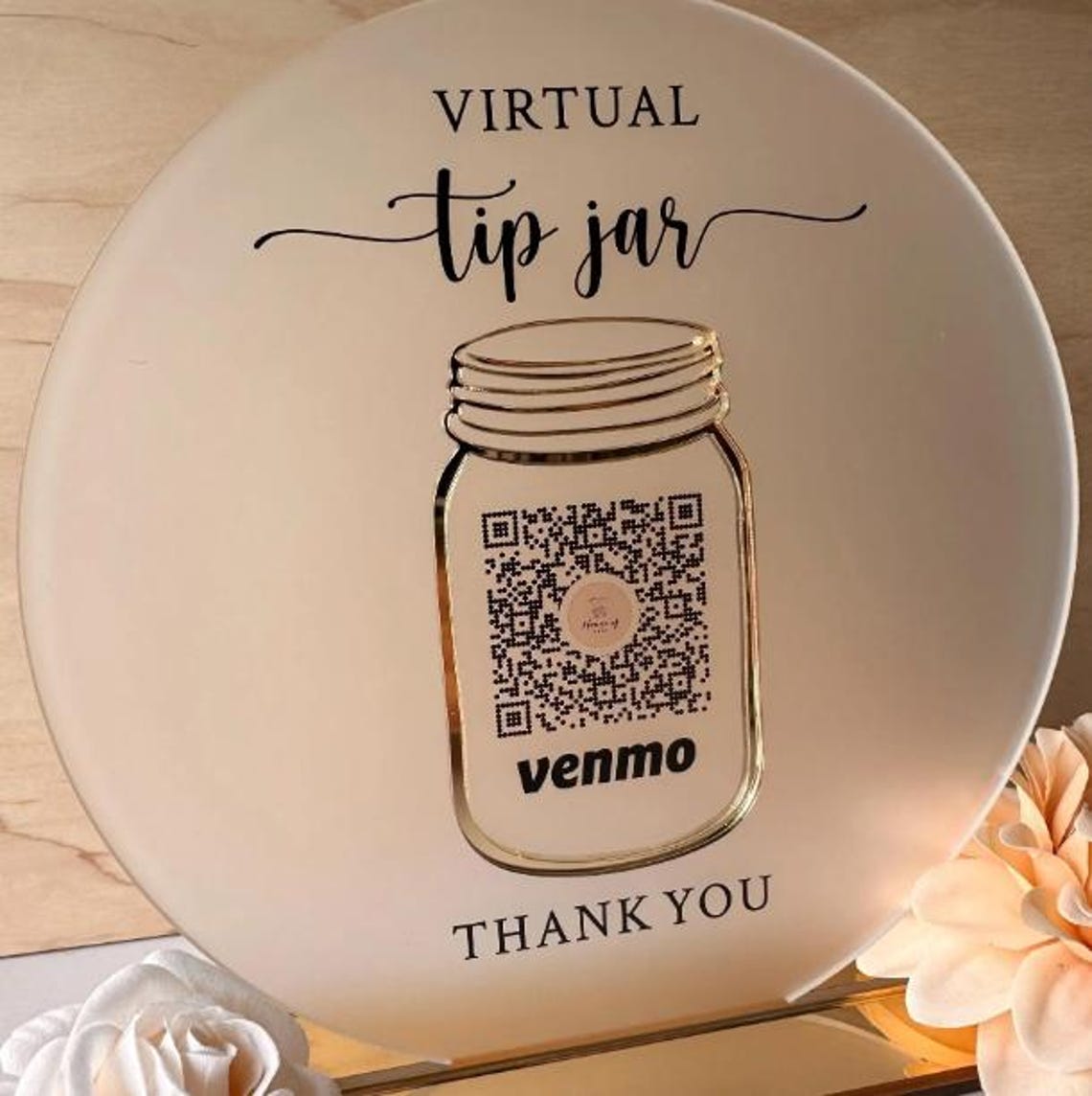 Virtual Tip Jar Sign, Venmo Tip Sign, Tip Your Bartender, Wedding Bar ...