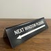 Next Window Please Sign – Double-sided Countertop Tent Sign - Etsy