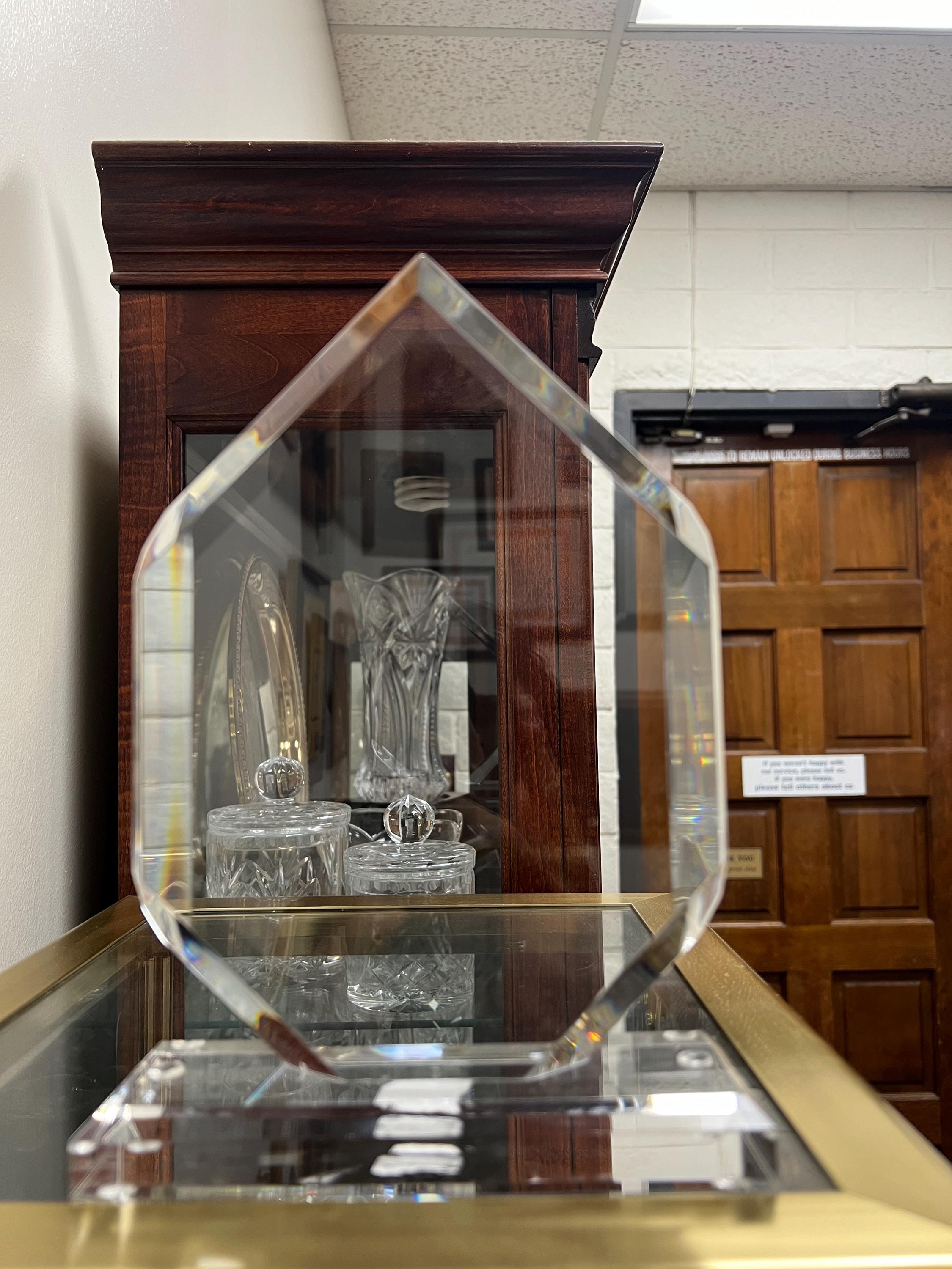 Personalized Victory Acrylic Award With Obsidian | Unique Retirement ...