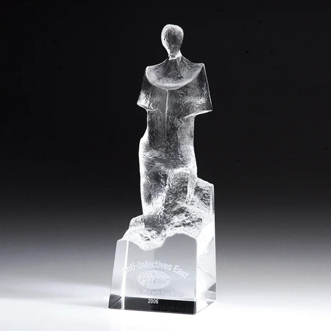 Crystal Van Gogh Award – Custom Engraving, Personalized Trophy for ...