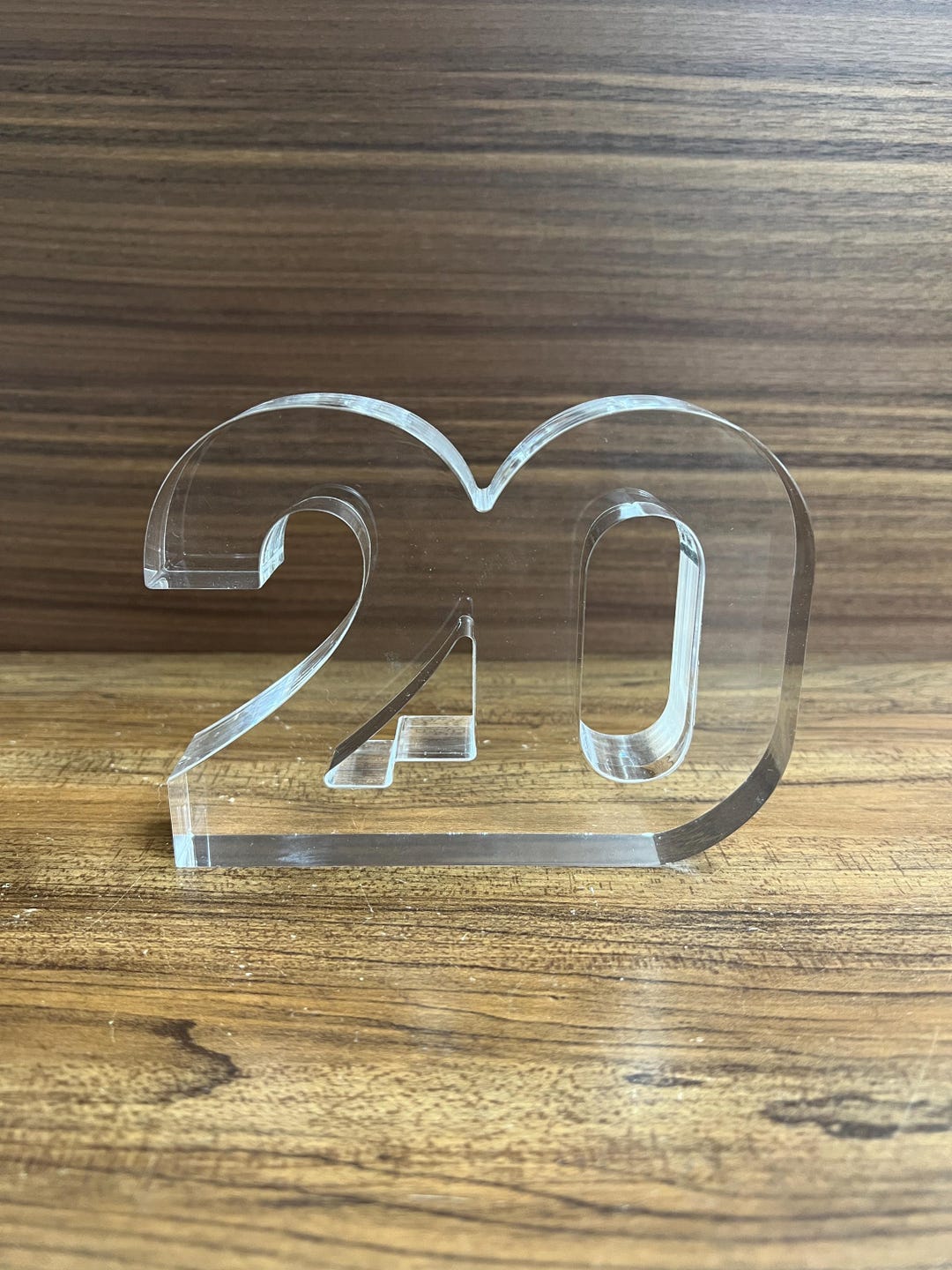 20 Years of Service Acrylic Block Award - Custom Engraving, Milestone ...