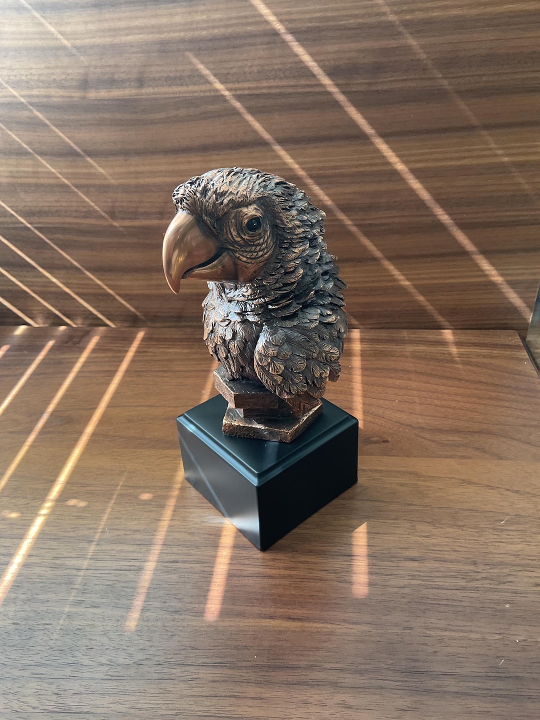 Parrot Head Trophy – Custom Engraved Award – Tropical Bird Gift – Funny ...