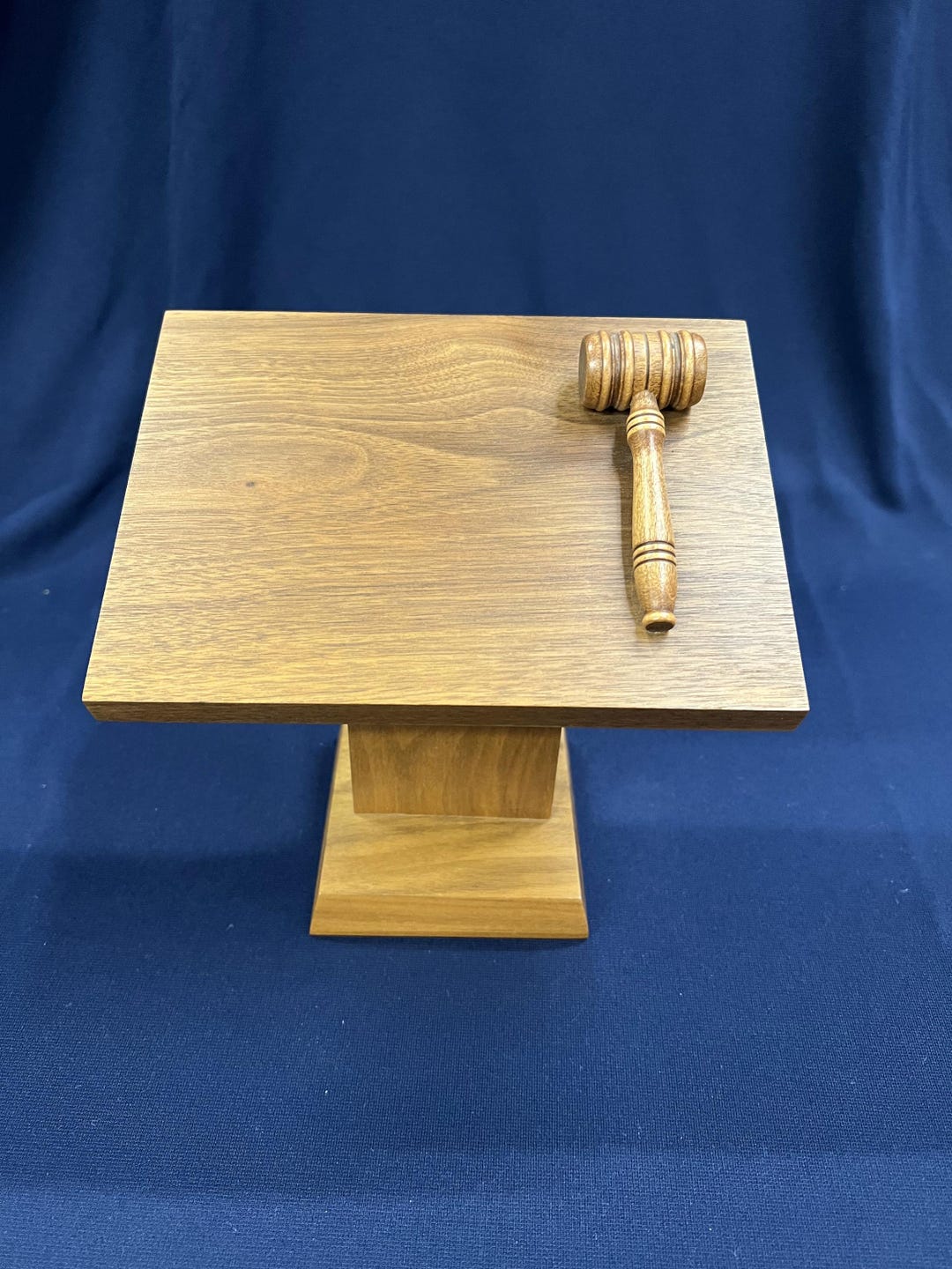 Custom Engraved Gavel Podium Plaque Personalized Desk Decor Small Gavel ...