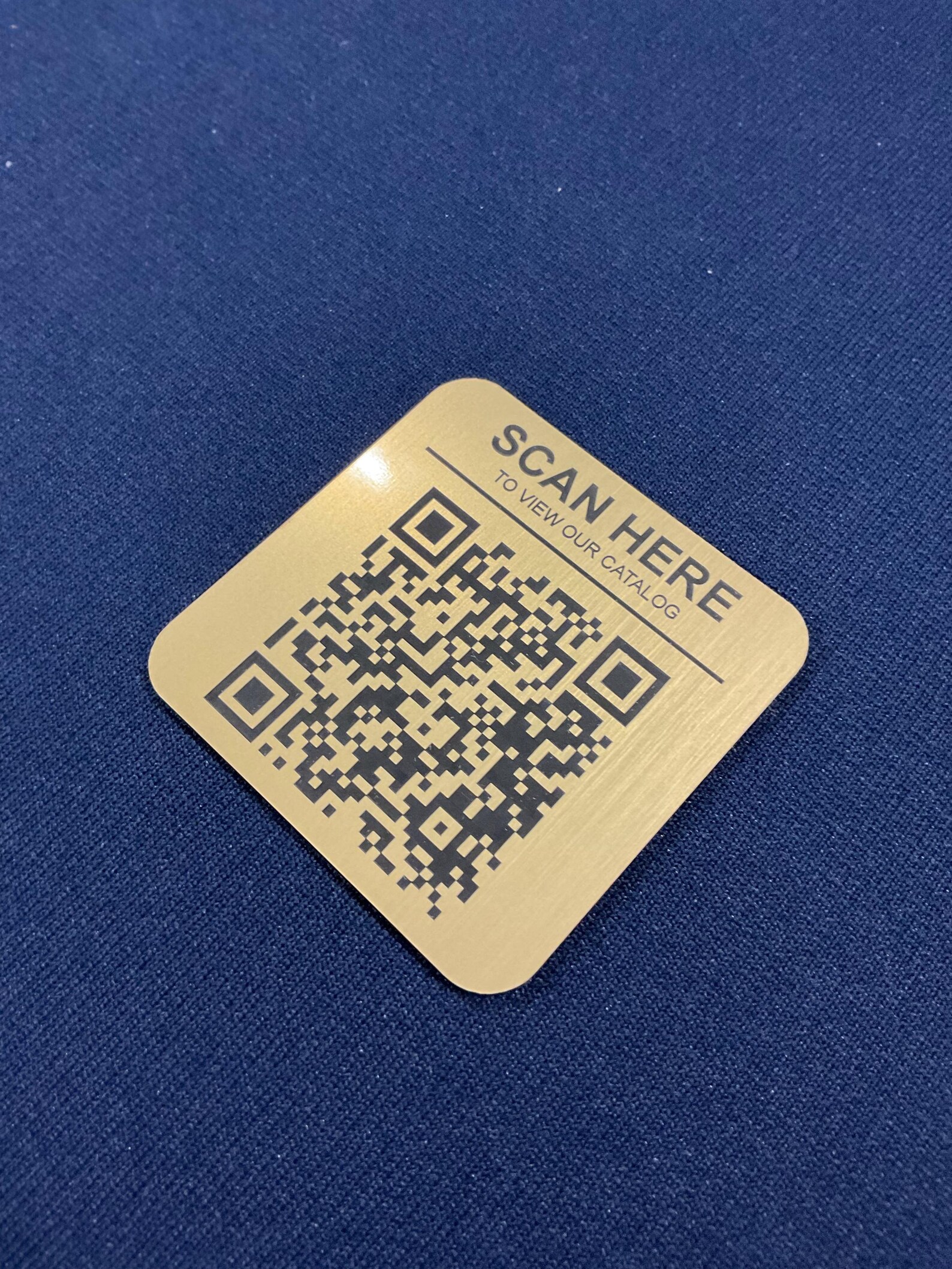 Engraved QR Code Tag, Scan Here for Table Menu, Bulk Quantity QR Code ...