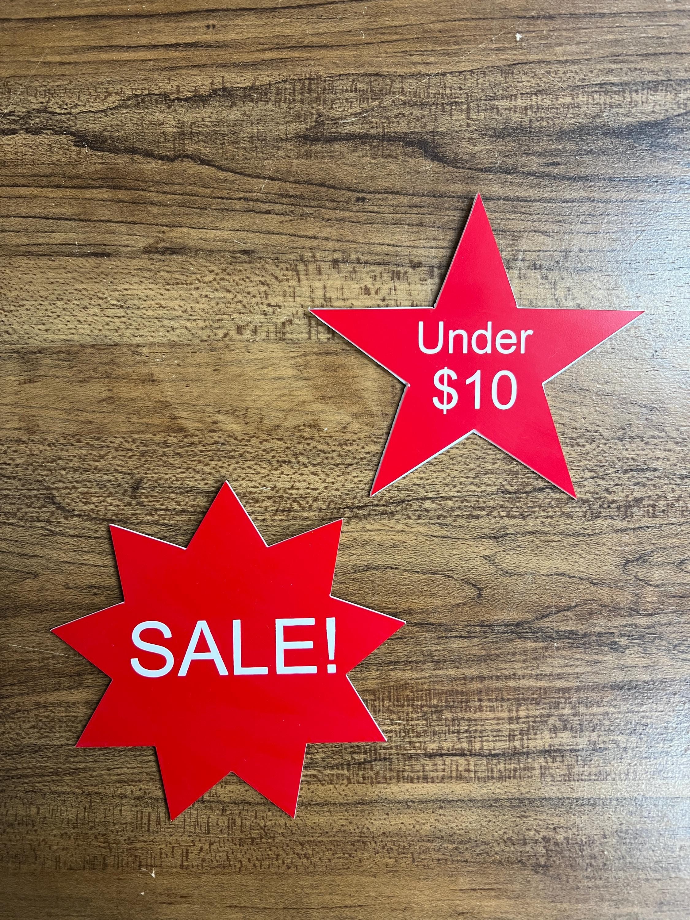 Custom Shape SALE Sign – Perfect for Business, Garage Sale, Storefront ...