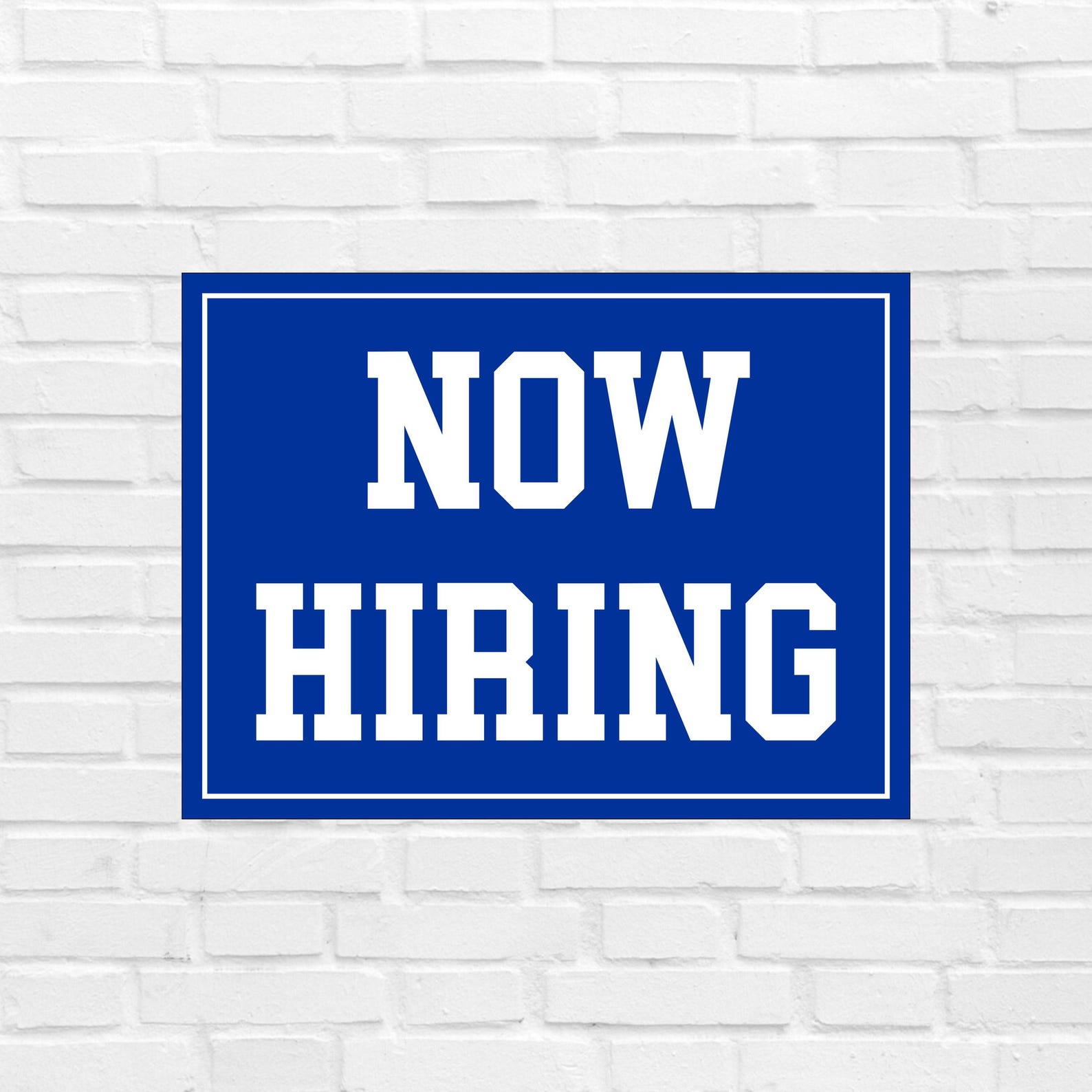 Now Hiring Sign for Businesses | Job Vacancy Sign | Storefront Window ...