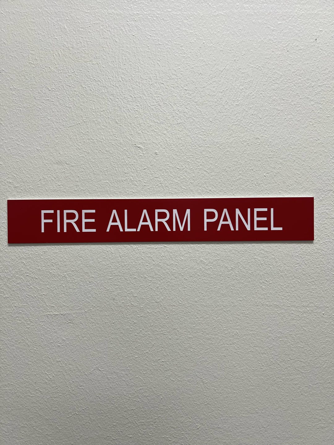 Red and White Fire Alarm Panel Sign Durable, High-visibility Safety ...