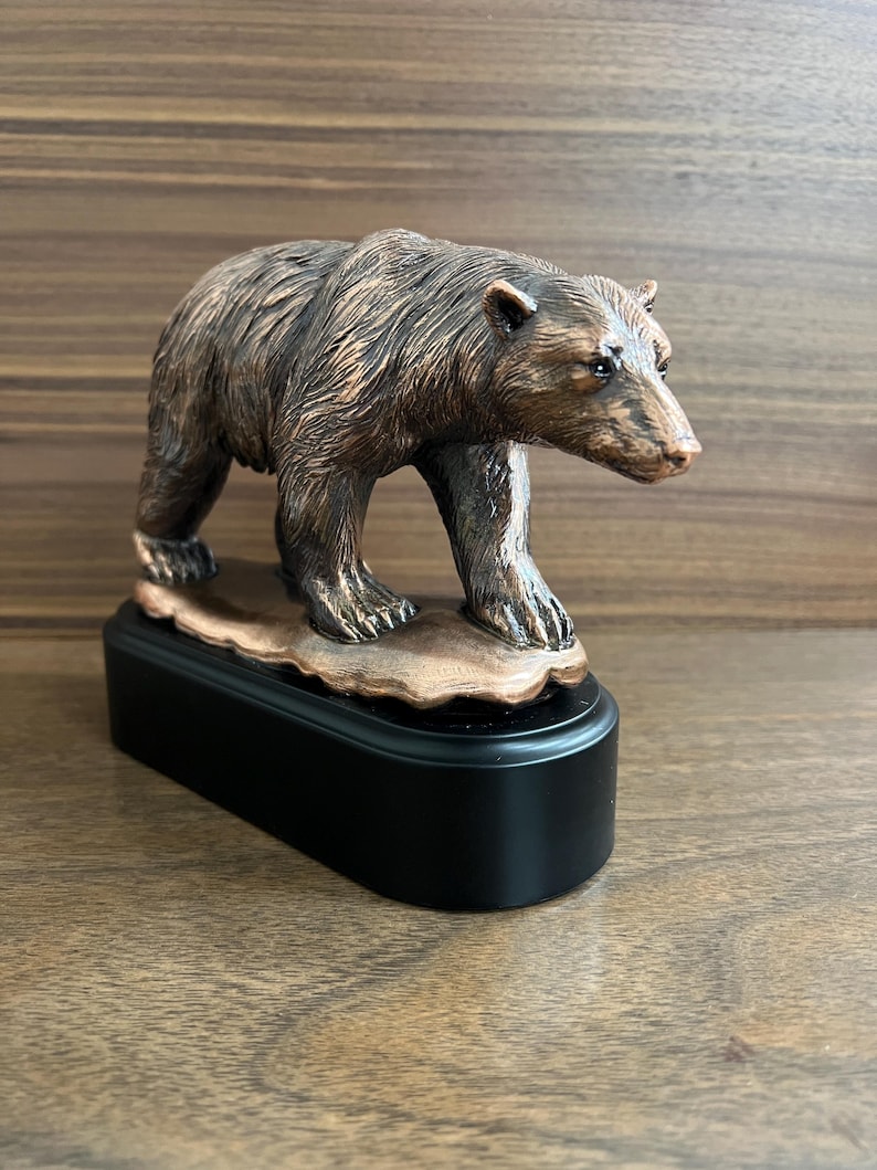 Custom Standing Bear Trophy, Polar Bear Trophy, Personalized Bear Award ...