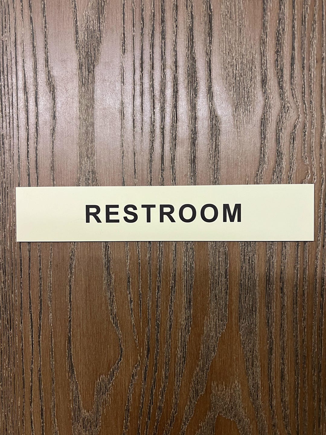 Restroom Wall Sign for Business or Office | Custom Bathroom Sign for ...