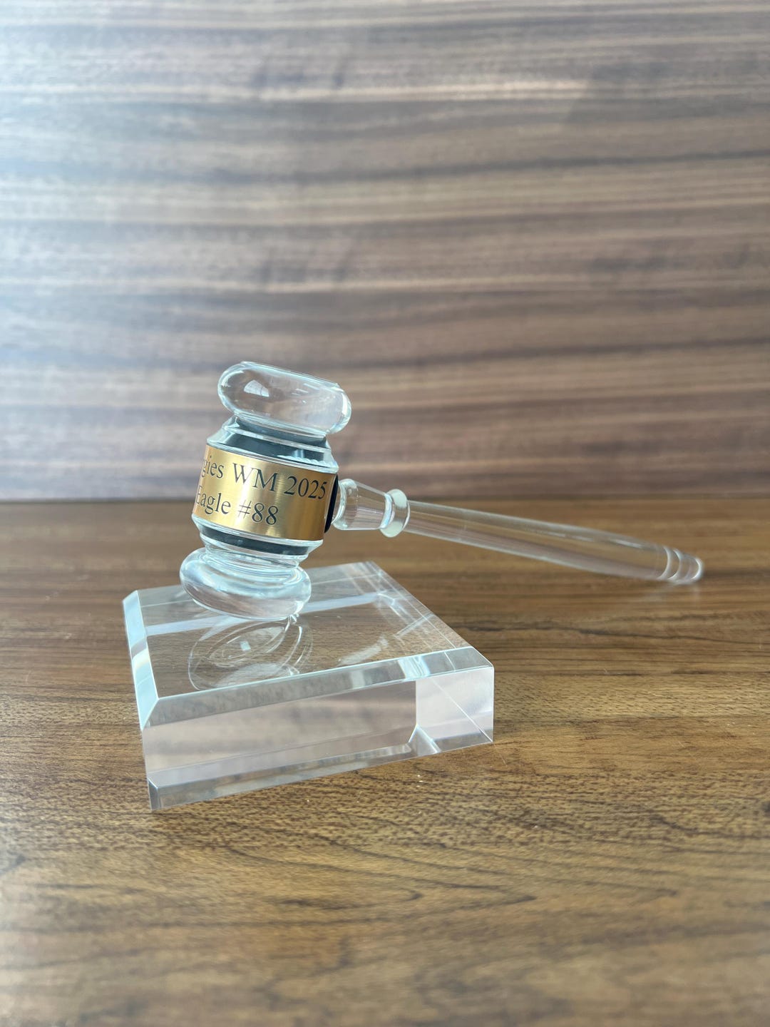 Acrylic Gavel Set With Custom Engraving – Perfect Retired Judge Gift or ...