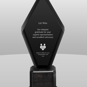 Smoked Zenith Award Custom Engraved Gratitude, Recognition, Achievement ...