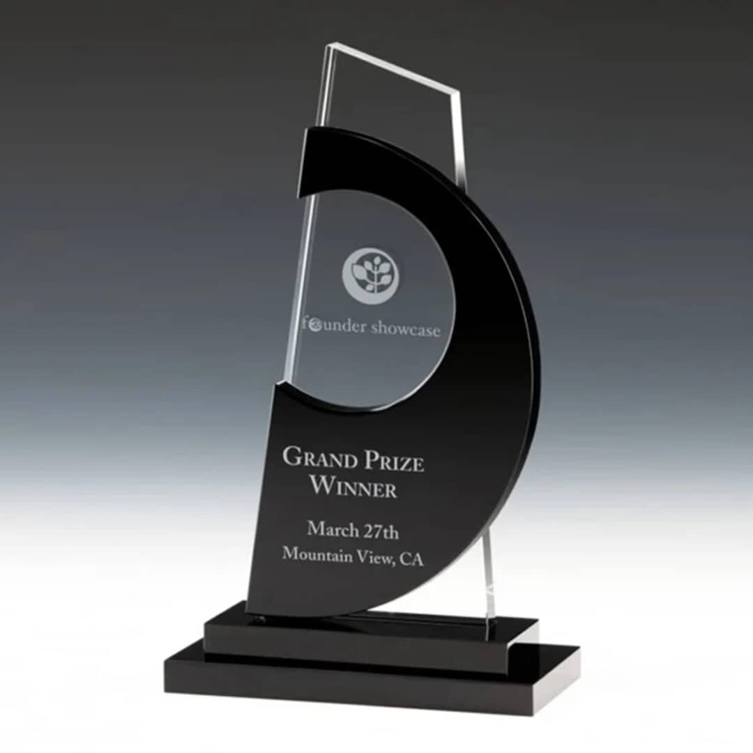 Crystal Avant Tower Award – Elegant Engraved Trophy for Achievement ...