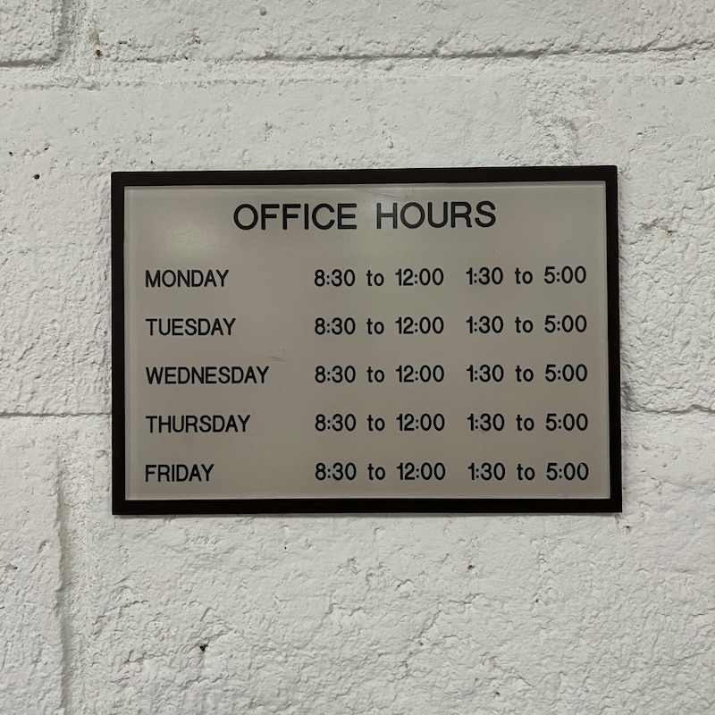 Business Hours Sign - Etsy