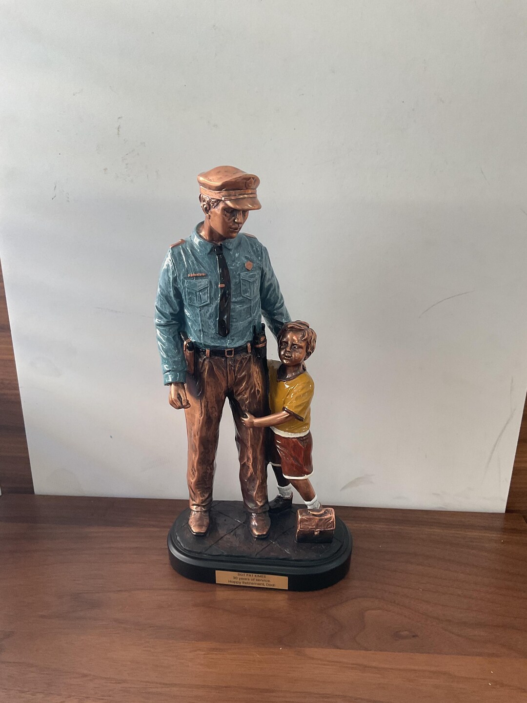 Custom Police Service Trophy - Police Figure Award - Personalized ...