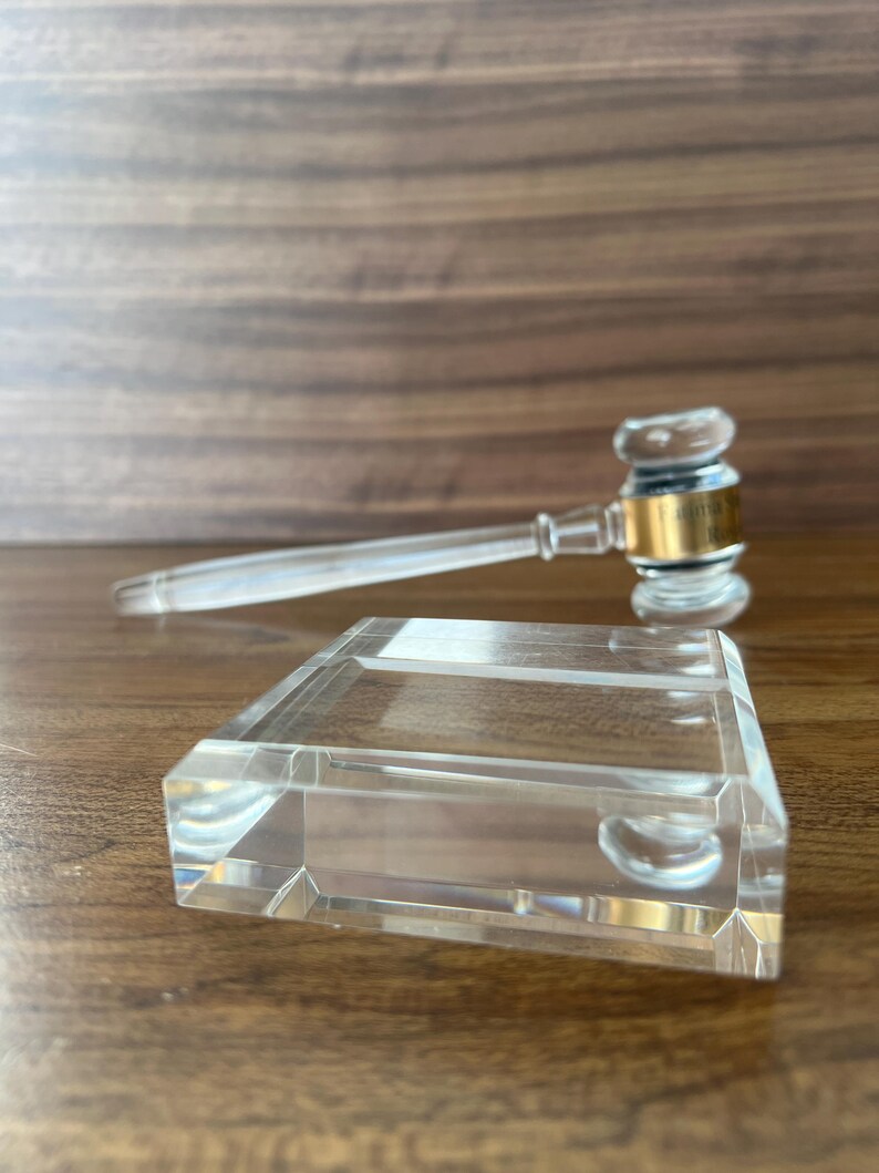 Custom Engraved Acrylic Gavel Set – Personalized Legal Gift - Etsy
