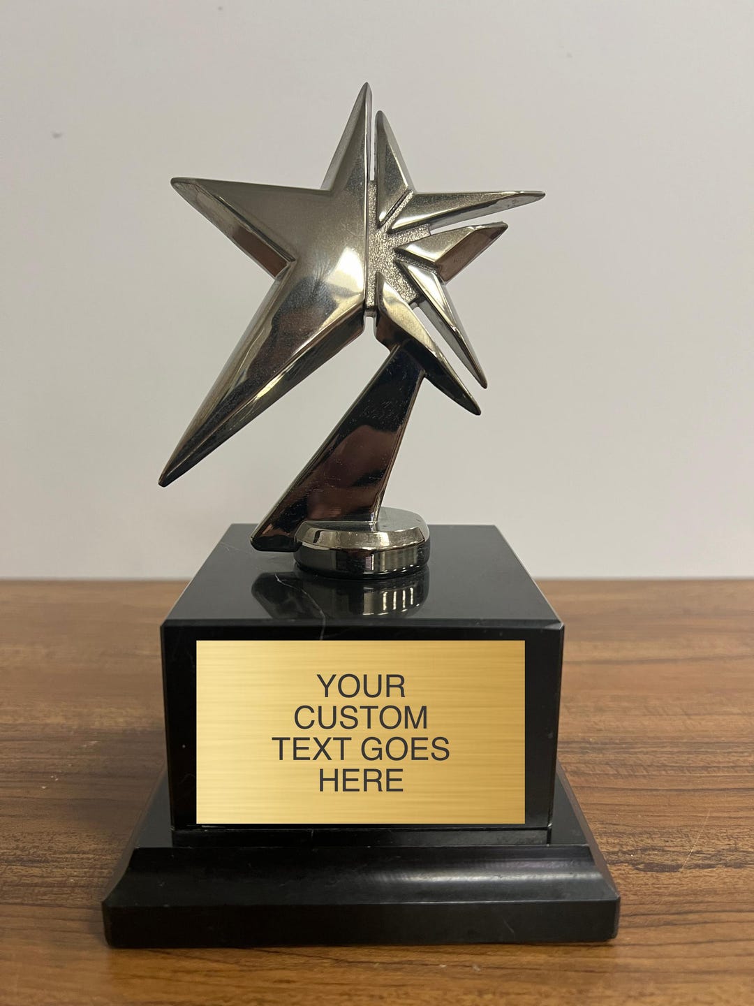 Elegant Silver Star Trophy With Marble Base: Celebrate Achievement and ...