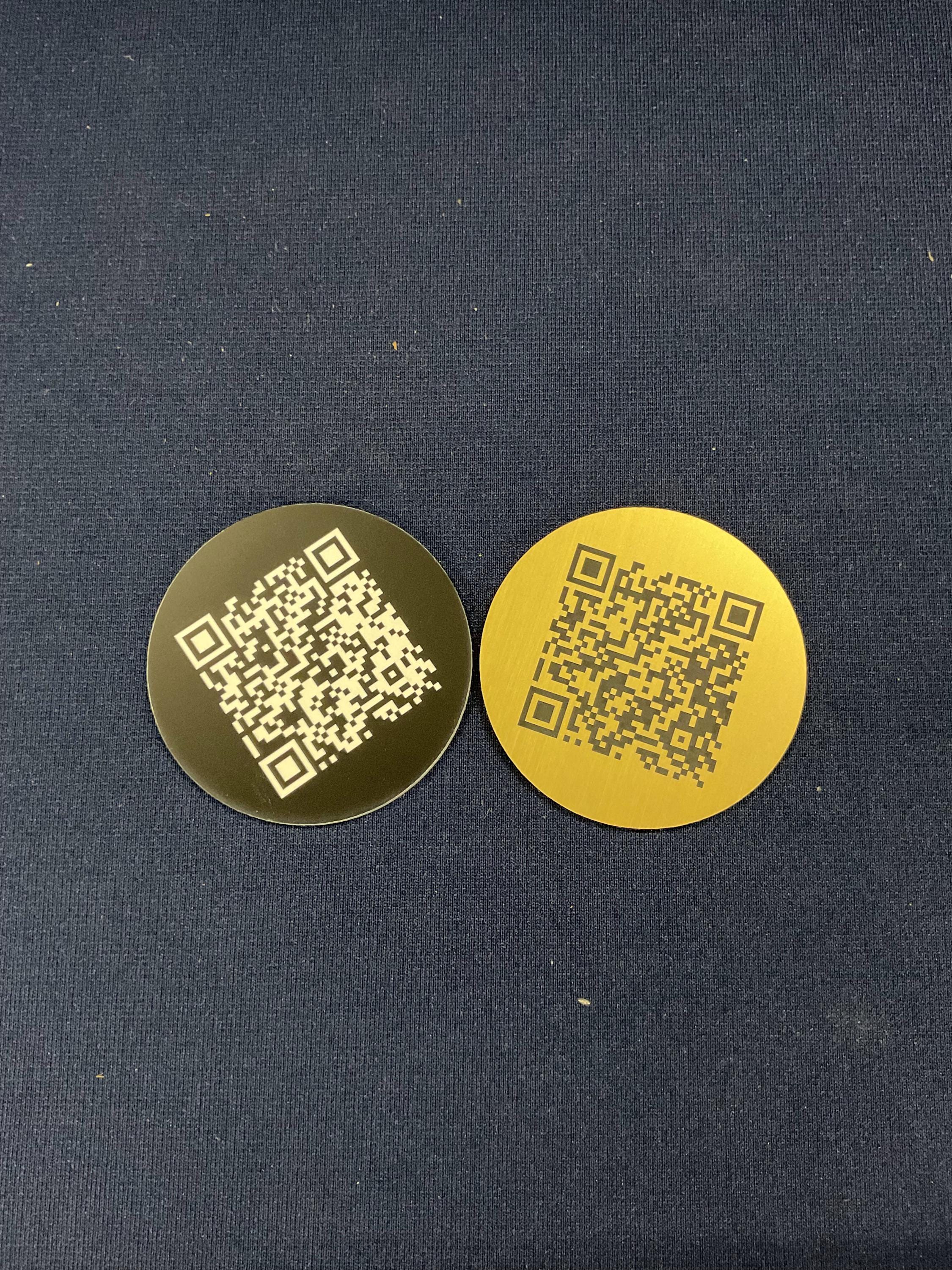 Personalized Acrylic QR Code Disc - Custom Table Tags, Locker Tags ...