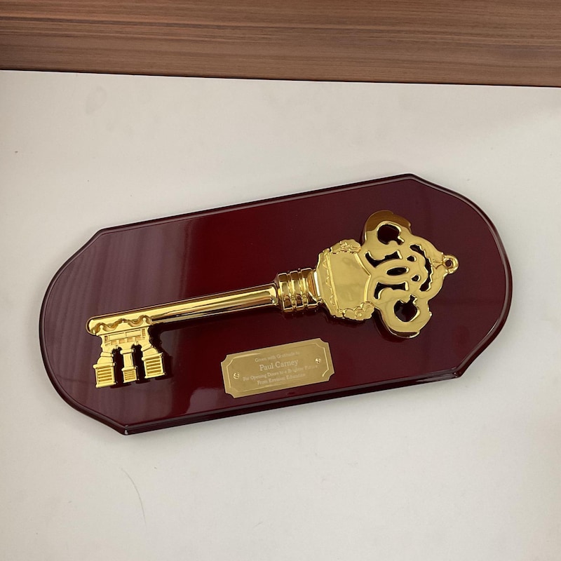 Wood Gold Key Holder - Etsy