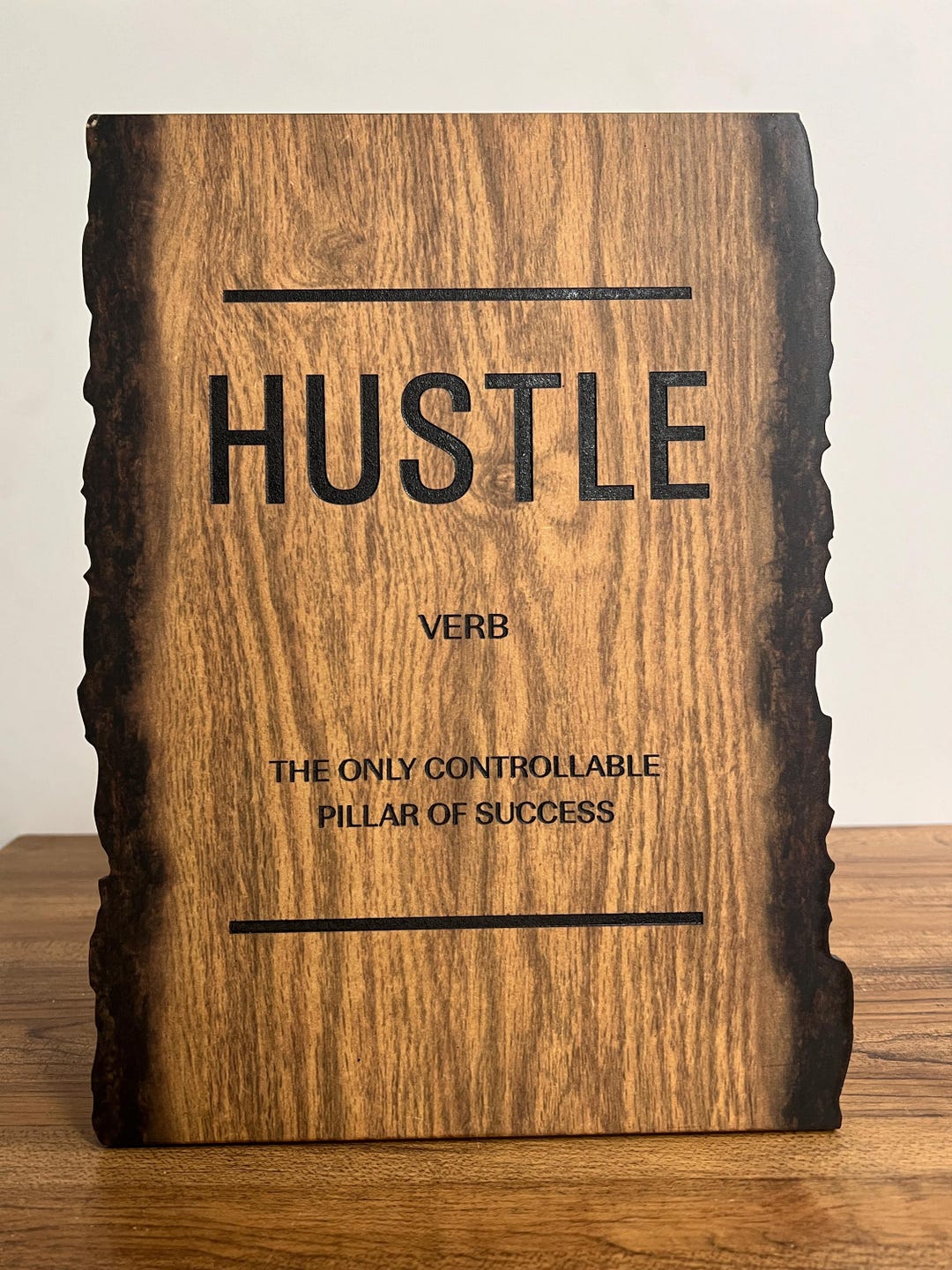 Hustle, Grind, Execution Office Signs – Motivational Wall Art for ...