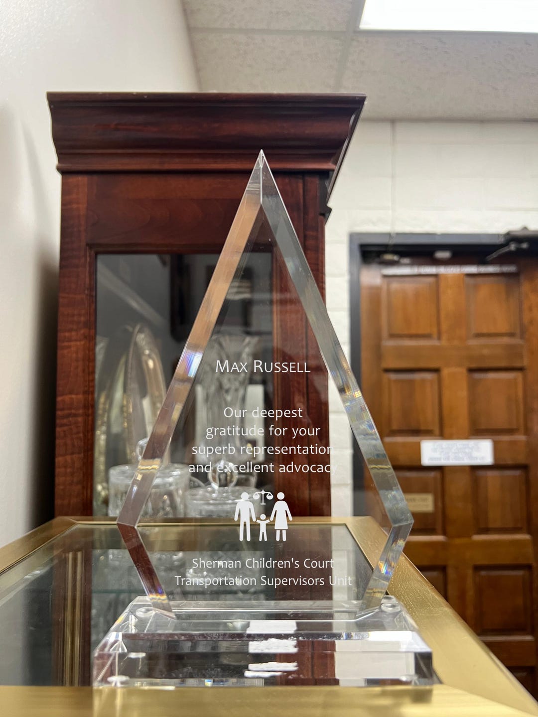 Arrowhead Acrylic Award | Custom Engraved Employee Recognition Plaque ...