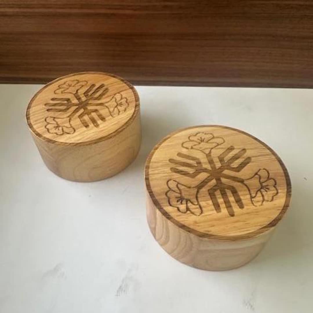 Custom Circle Wood Paperweight With Logo – Personalized Desk Accessory ...