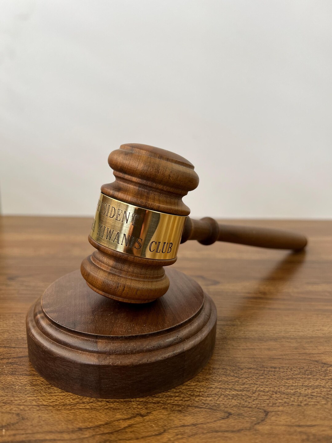 Engraved Walnut Wood Gavel Set – Personalized Judge Retirement Gift - Etsy