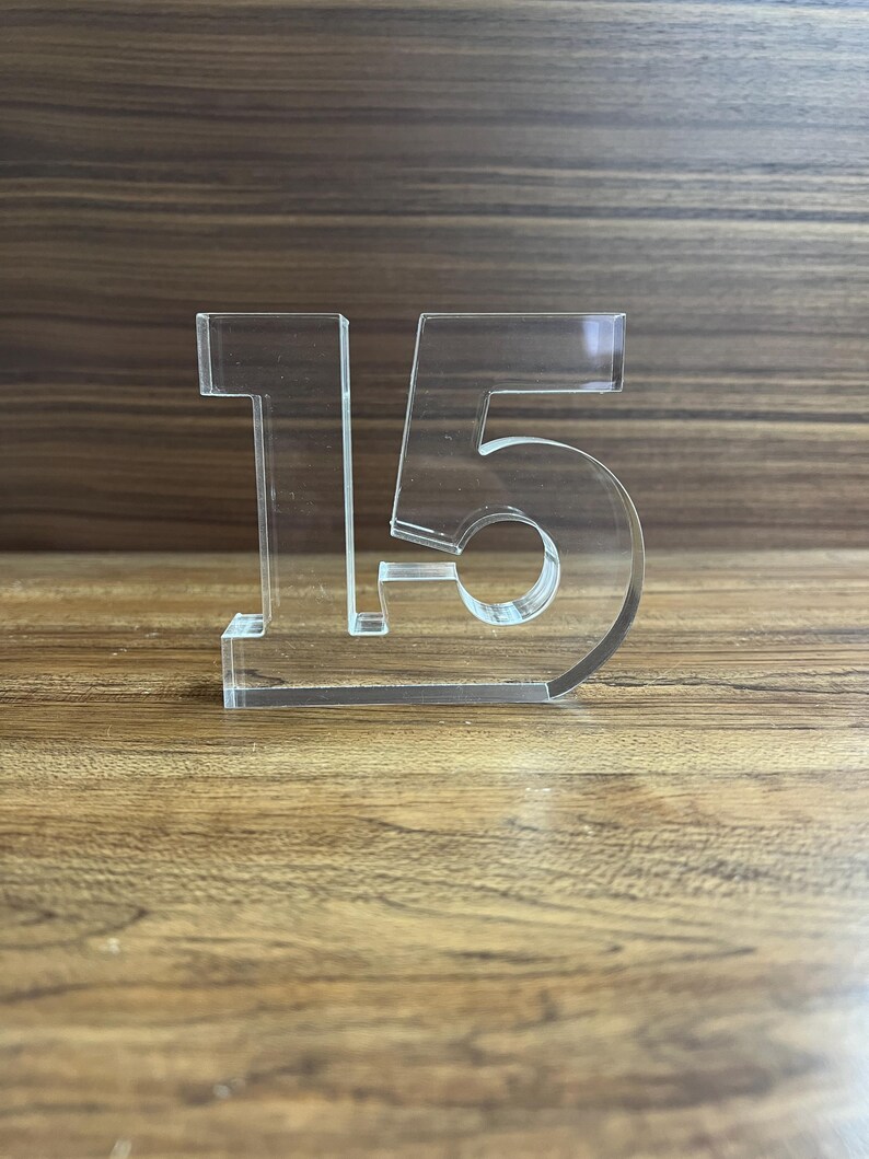 15 Years of Service Acrylic Block Award Custom Engraving, Milestone ...