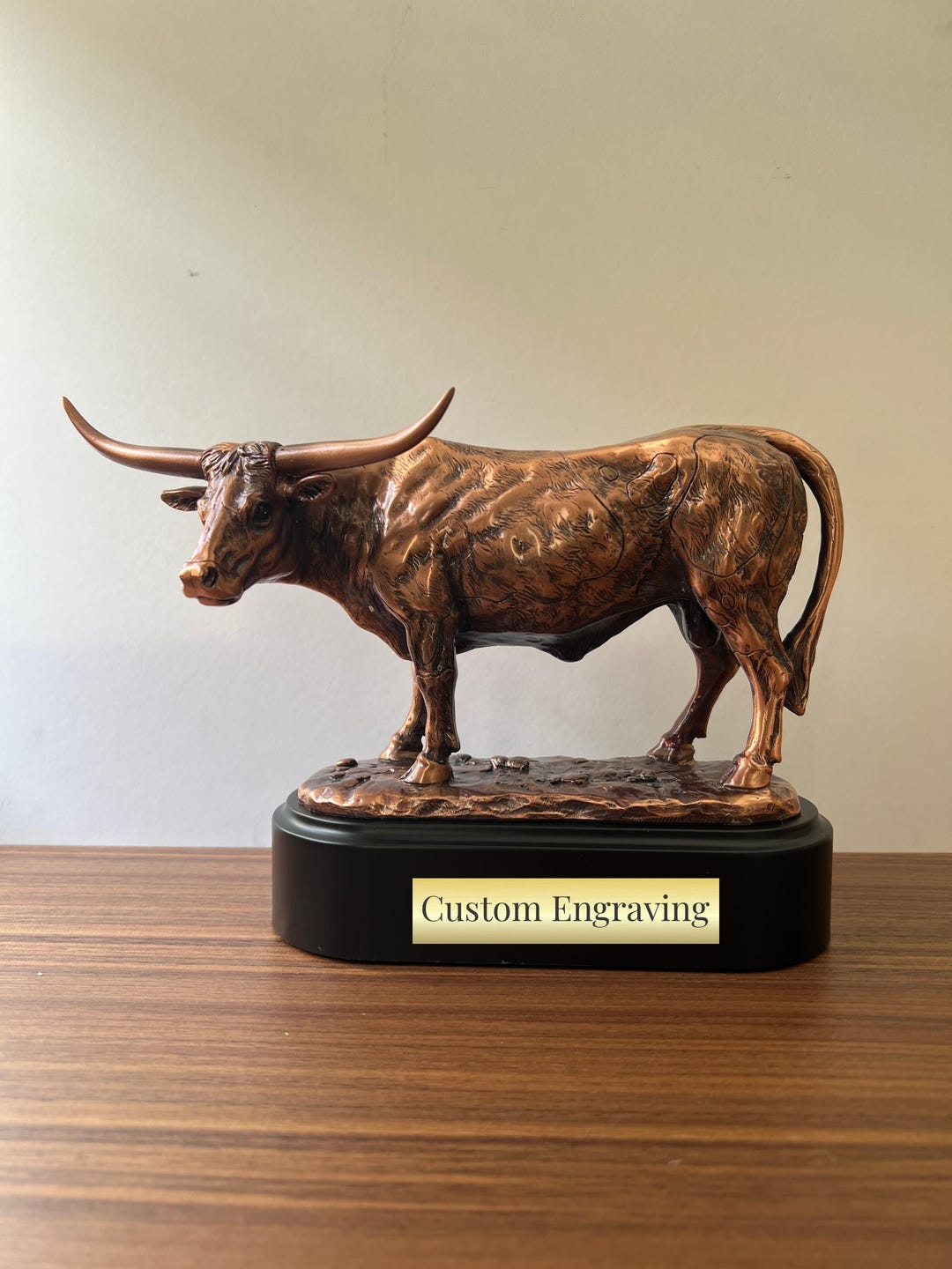 Custom Longhorn Trophy - Rustic Western Wall Decor, Handcrafted Symbol ...