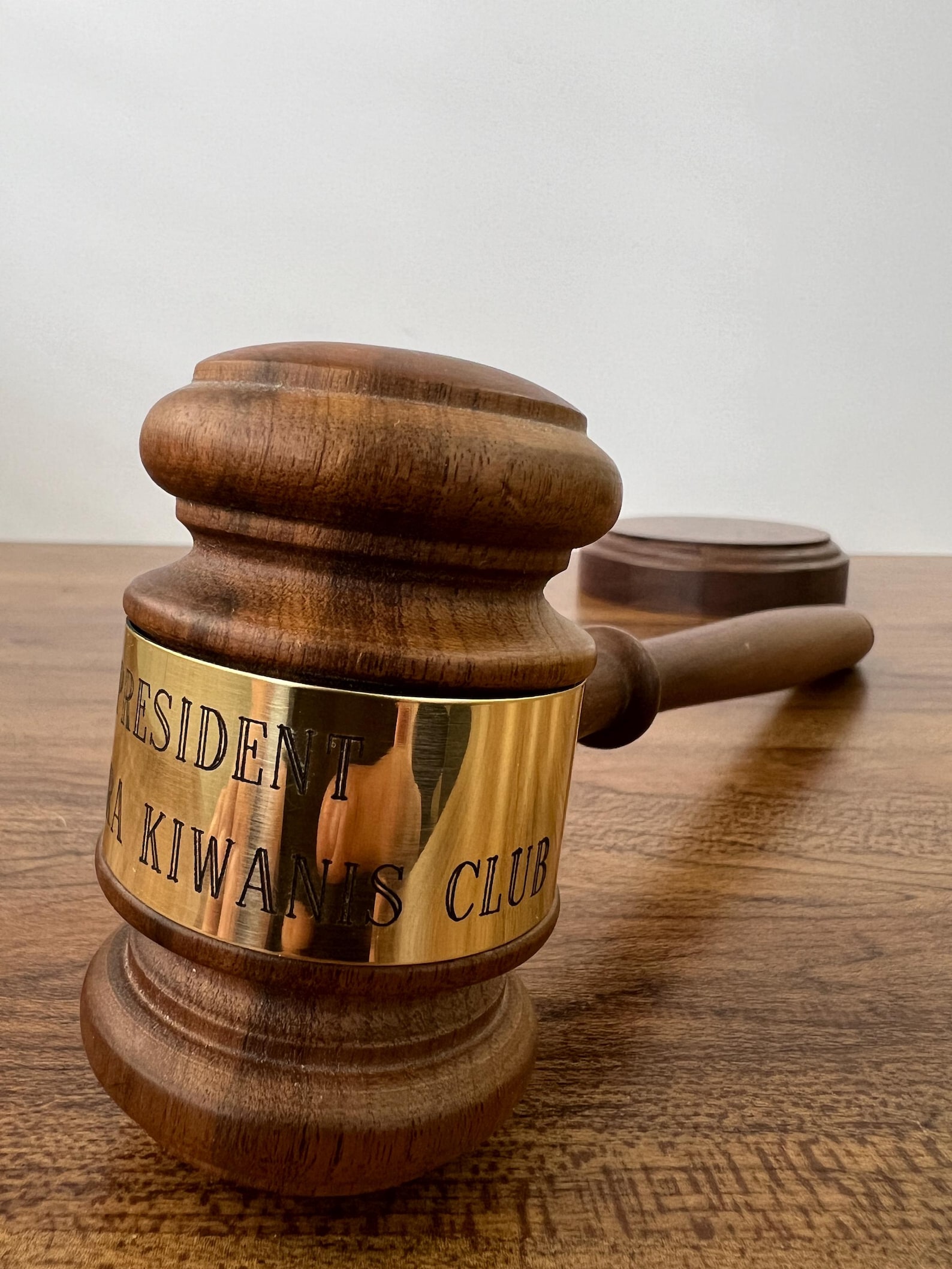 Engraved Walnut Wood Gavel Set – Personalized Judge Retirement Gift - Etsy