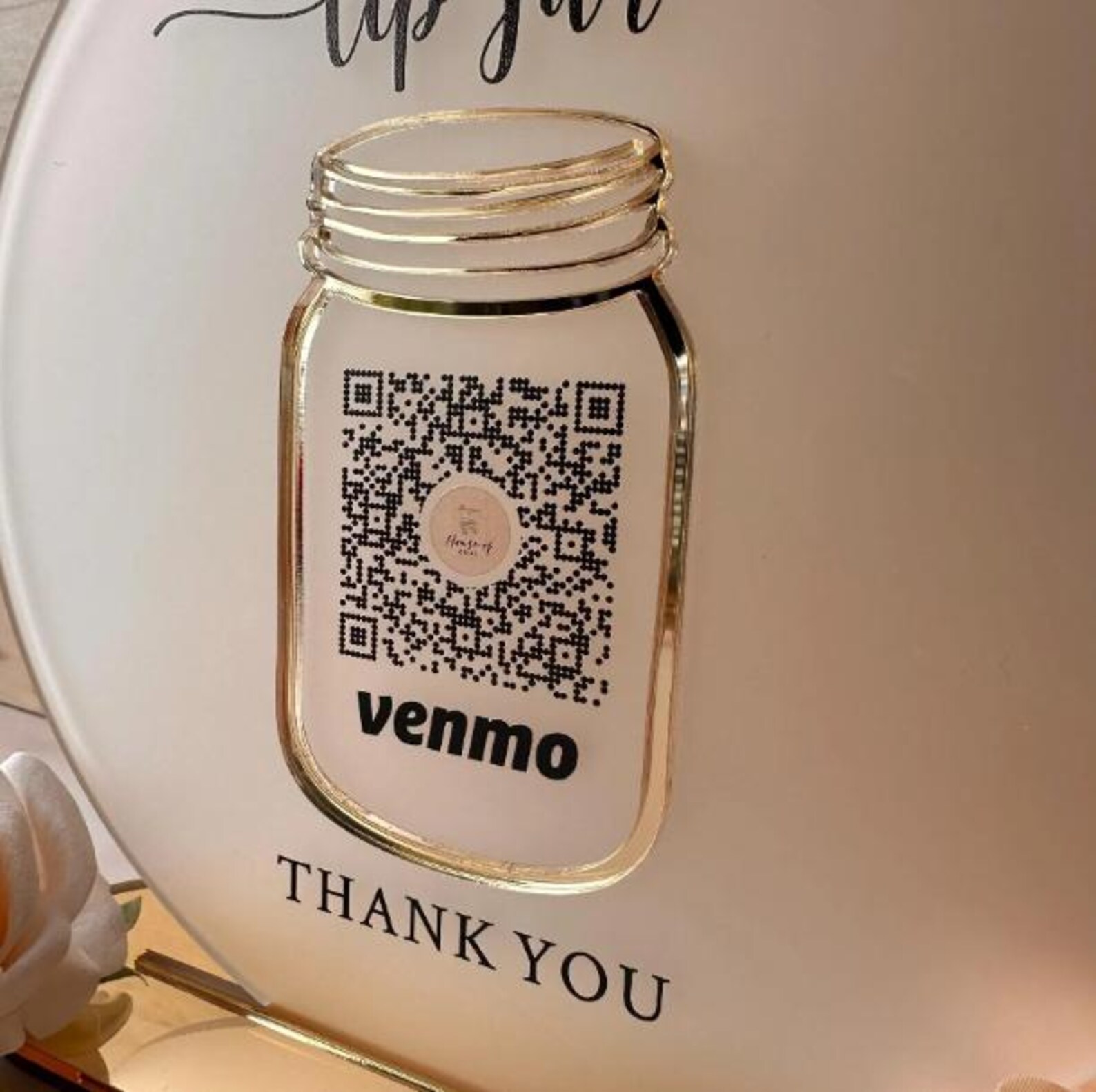 Virtual Tip Jar Sign, Venmo Tip Sign, Tip Your Bartender, Wedding Bar ...