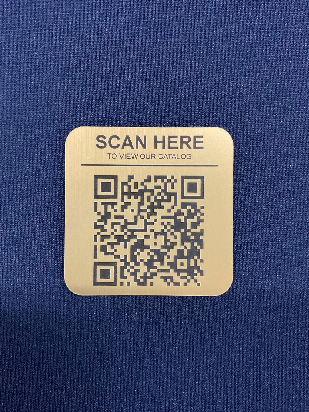 Custom Engraved QR Code Scan Here Table Menu Perfect for Restaurants ...