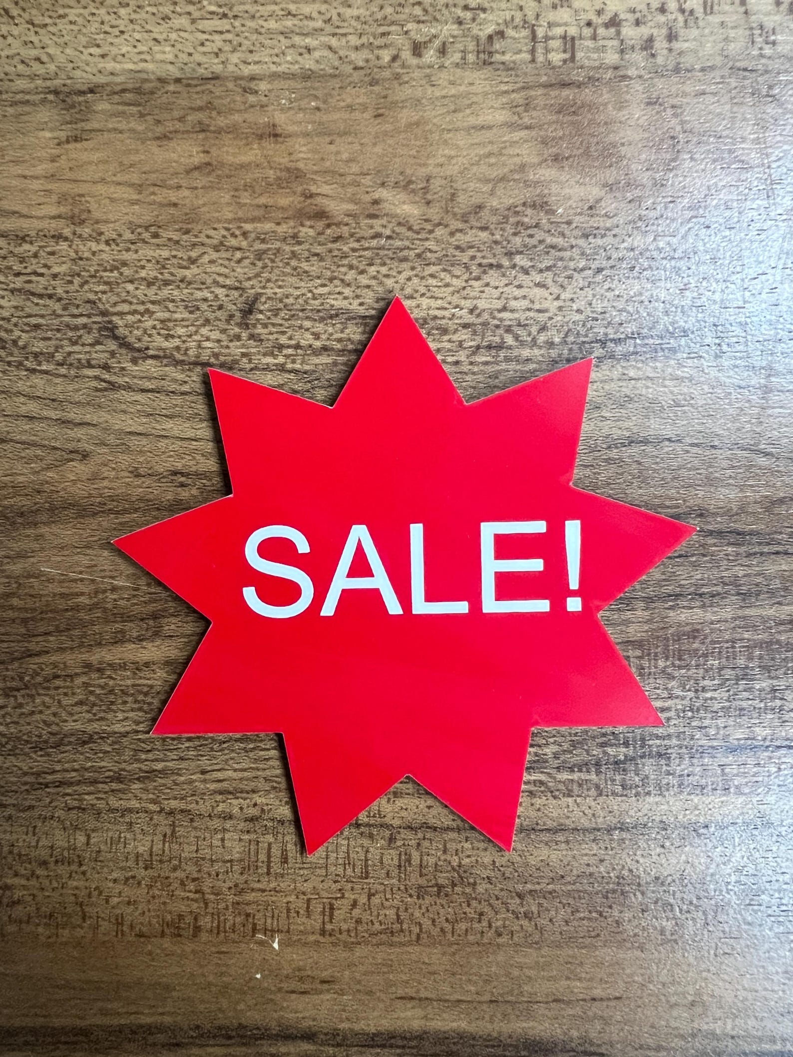 Custom Shape SALE Sign – Perfect for Business, Garage Sale, Storefront ...
