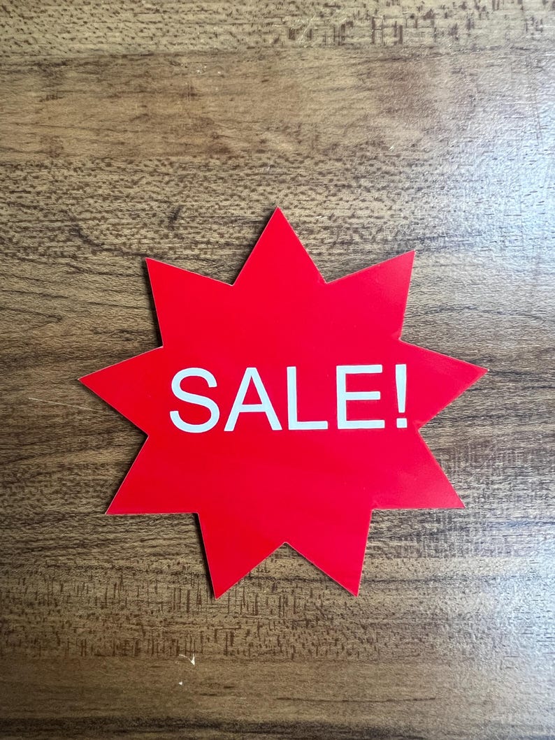 Custom Shape SALE Sign – Perfect for Business, Garage Sale, Storefront ...