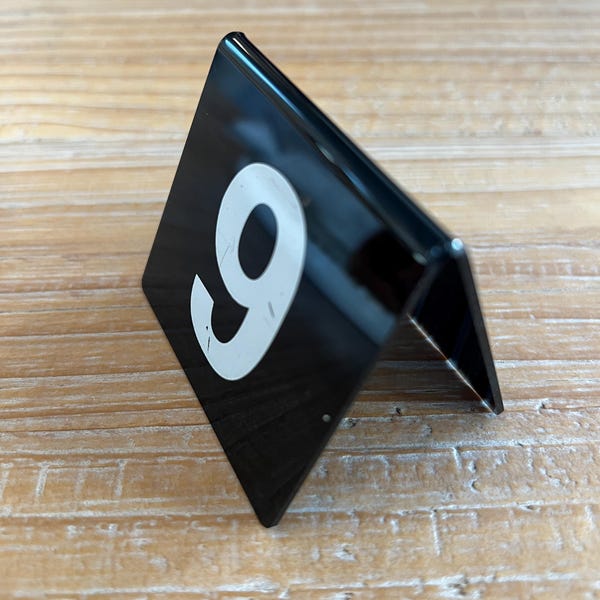 Table Number Tent - Etsy
