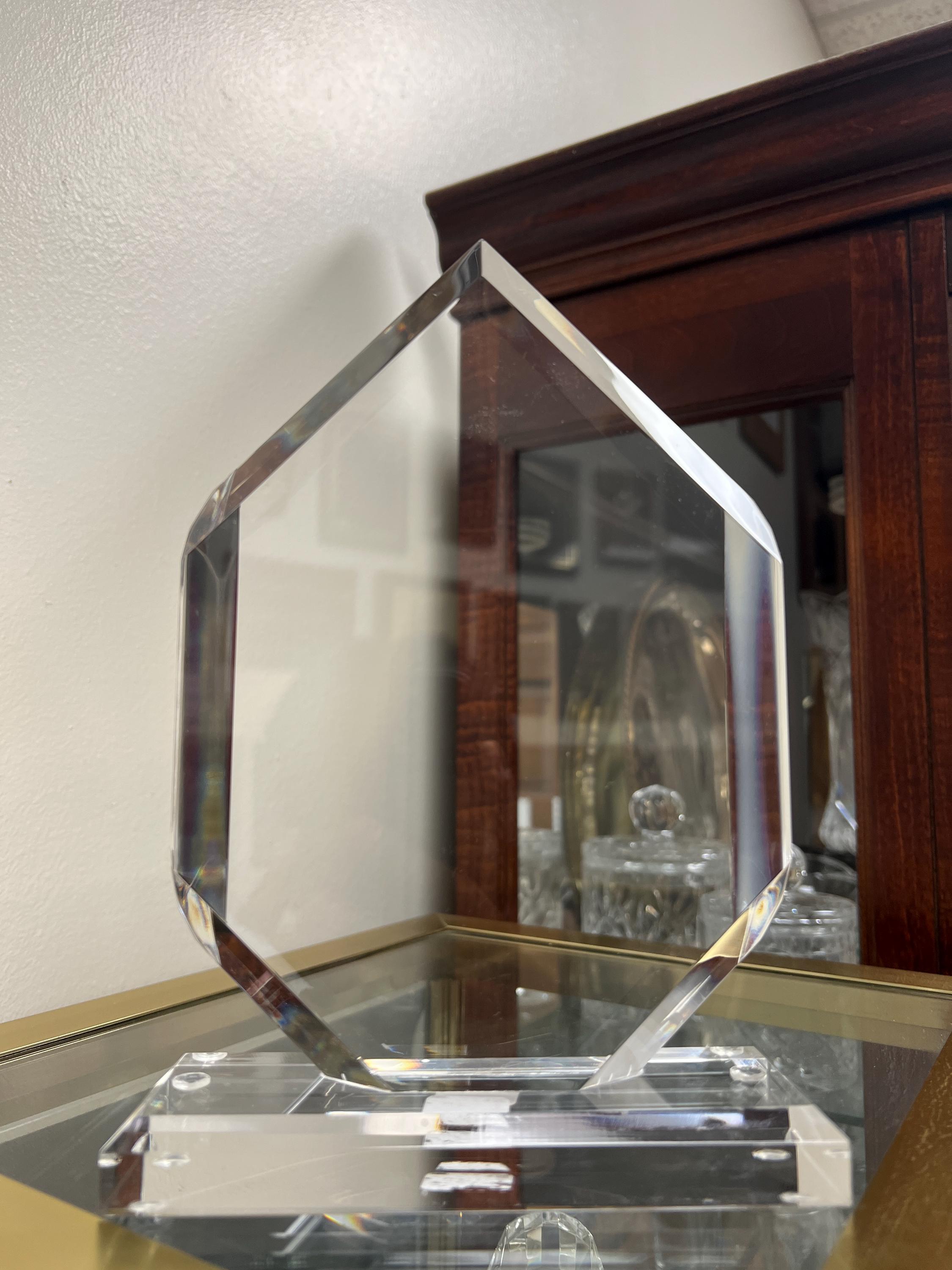 Personalized Victory Acrylic Award With Obsidian | Unique Retirement ...