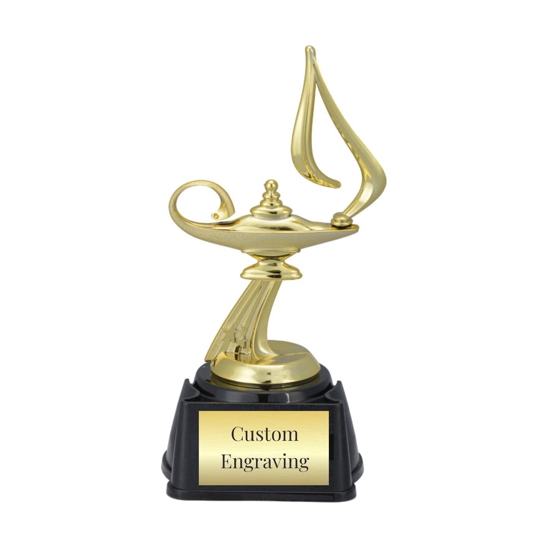 Custom Regal Knowledge Lamp Trophy – Graduation Award With Custom ...