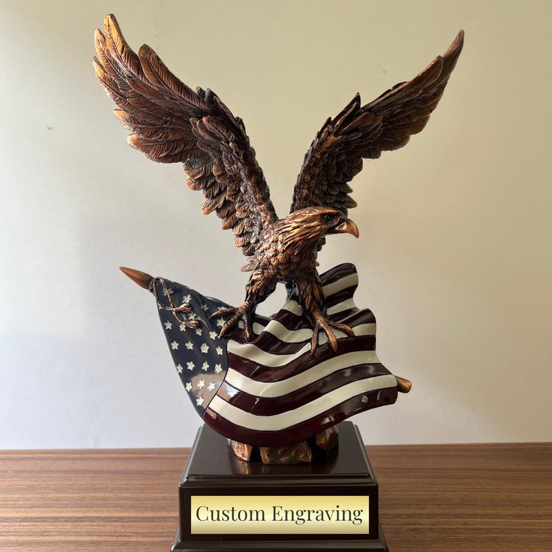 Patriotic Eagle Trophy - Etsy