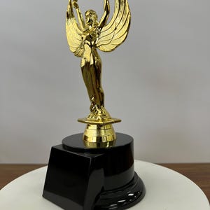 Female Director Award Trophy With Custom Engraved Plate - Gold Female ...