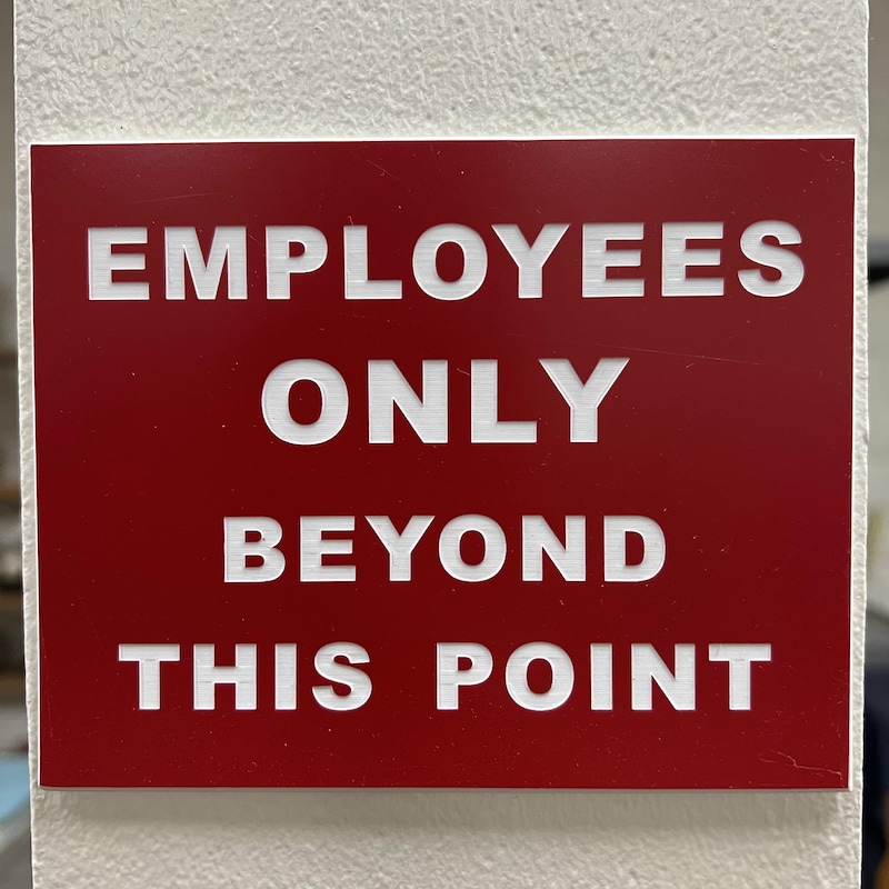 Employees Only Sign - Etsy