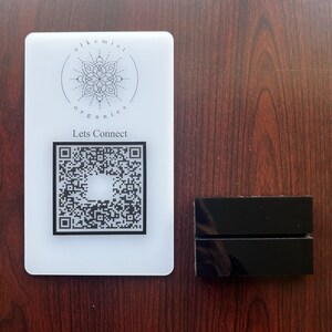 Custom Social Media QR Code Sign | Mini QR Code Display | Beauty ...