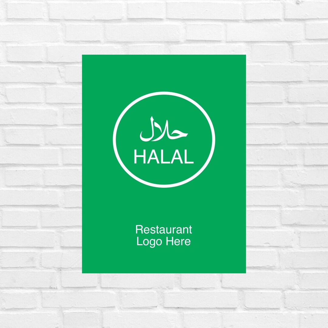 Custom Halal Sign for Restaurant or Business - Engraved and Available ...