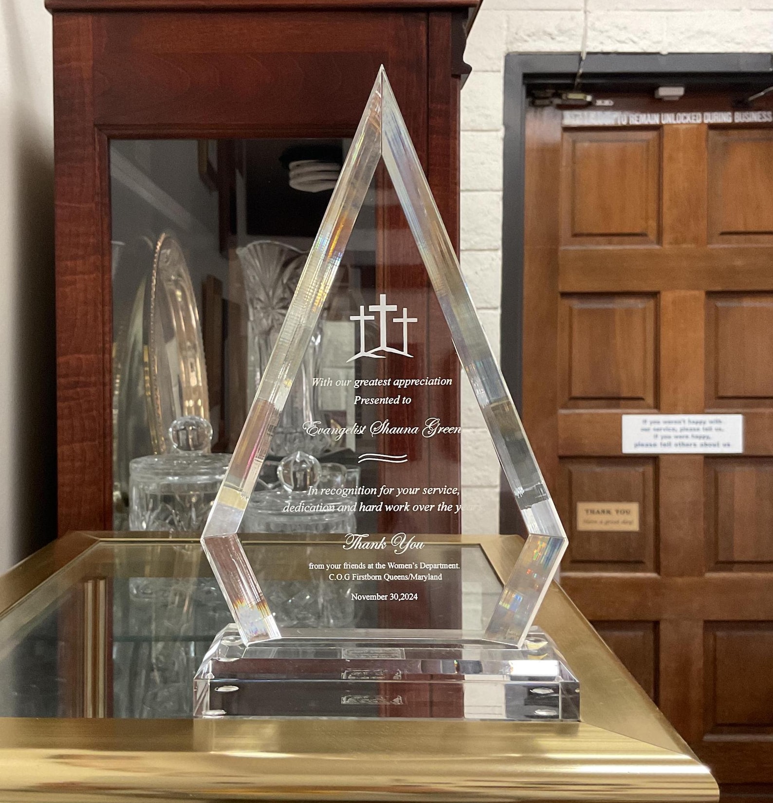 Engraved Arrowhead Church Award | Pastor Appreciation Gift - Etsy
