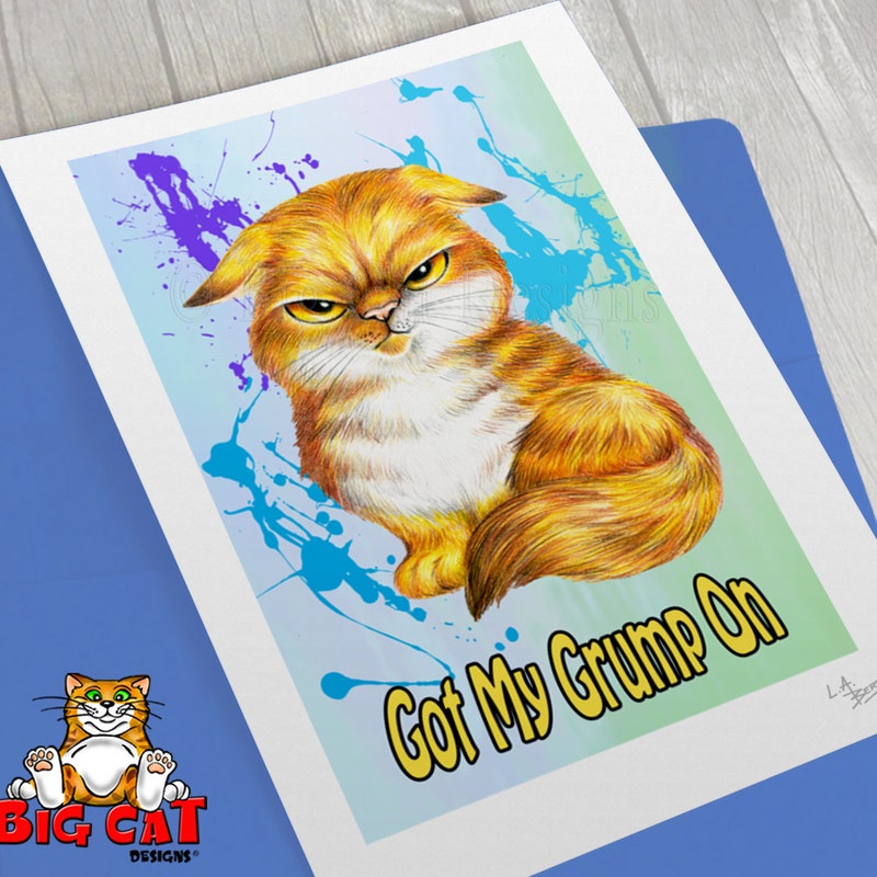 Grumpy Cat Card - Etsy