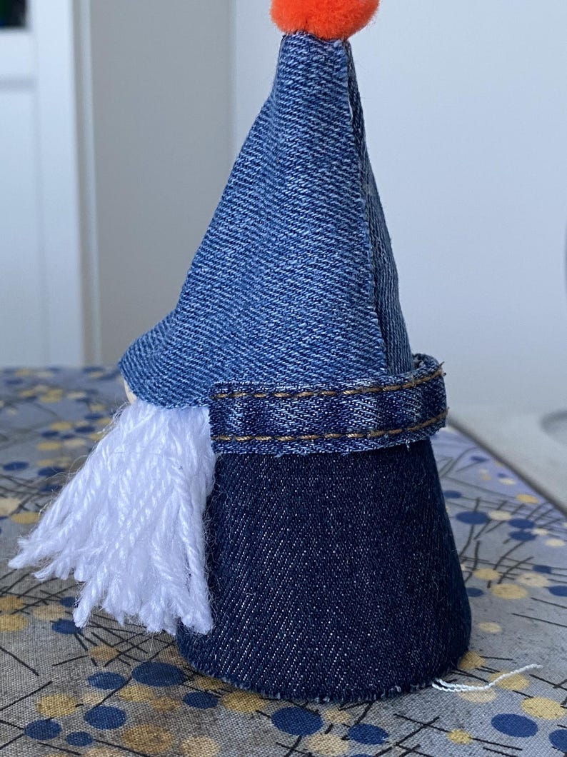Upcycled Denim - Christmas Gnome - Etsy
