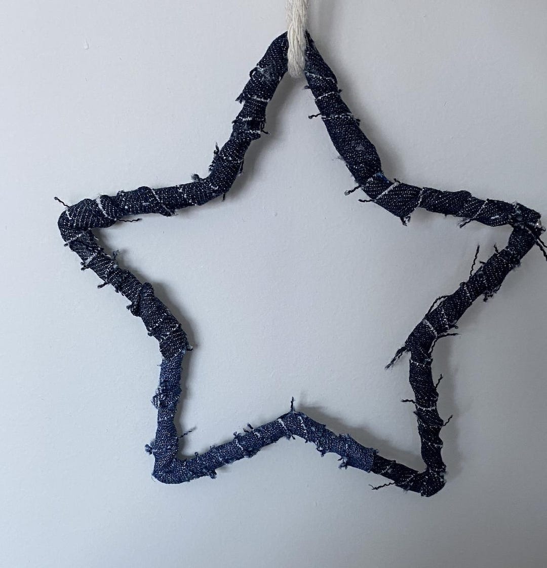 Upcycled Denim - Denim Star - Etsy