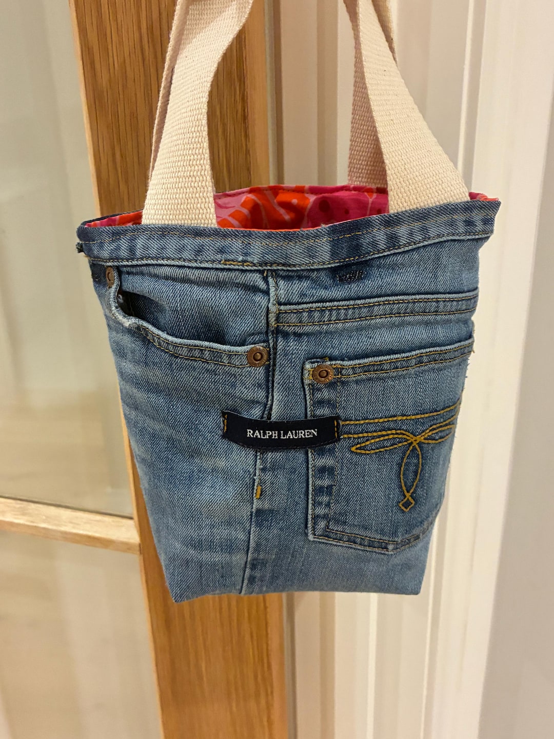 Upcycled RALPH LAUREN Denim - Carry Bag - Fully Lined With Straps - Etsy