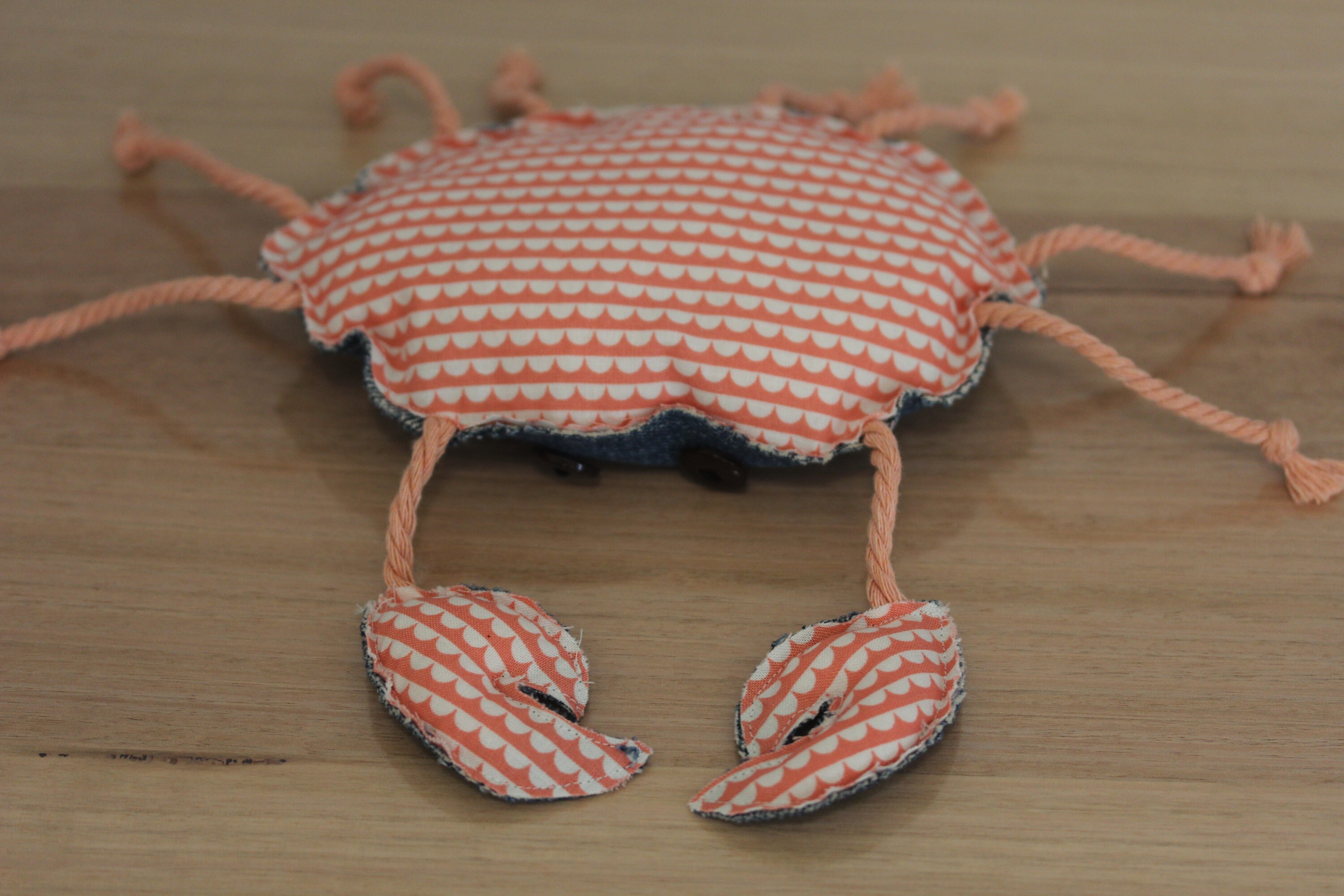 Upcycled Denim - Variety - Plush Crab - Shelf Decor - Etsy