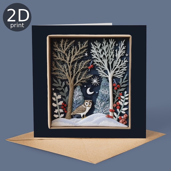 Shadow Box Snow Print - Etsy UK
